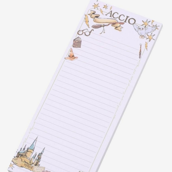 Hot Topic | Other | Hp Harry Potter Accio Notepad | Poshmark